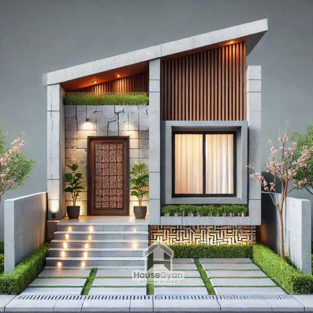 30X60 1800sqft Ground Floor 3D Front House Elevation Design